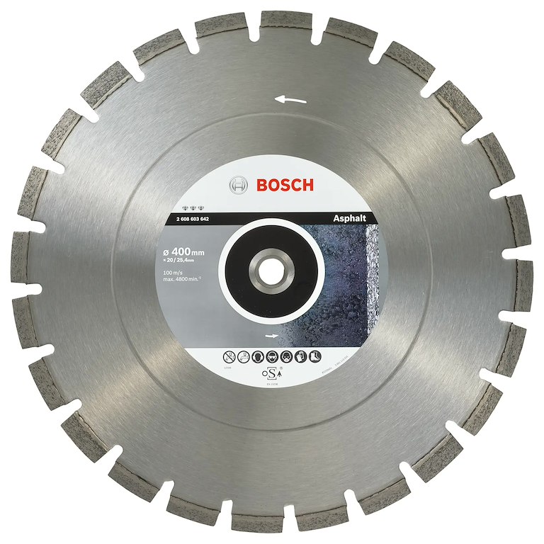 Bosch Dijamantska rezna ploča Best for Asphalt 2608603642, 400 x 20/25,40 x 3,2 x 12 mm