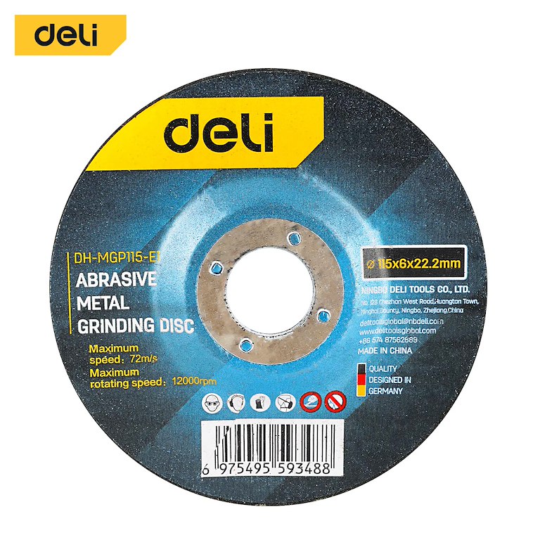 DELI Brusna ploča Standard 115x6mm