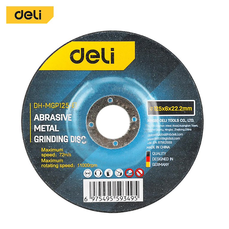 DELI Brusna ploča Standard 125x6mm