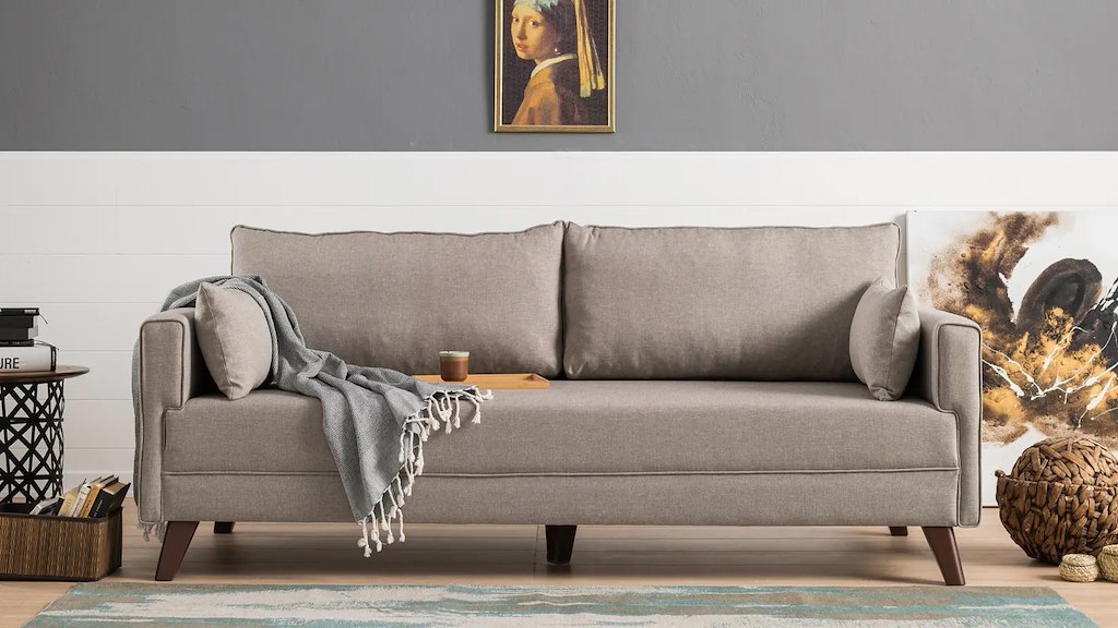 Atelier del Sofa Trosed Bella 208x85x81cm Krem