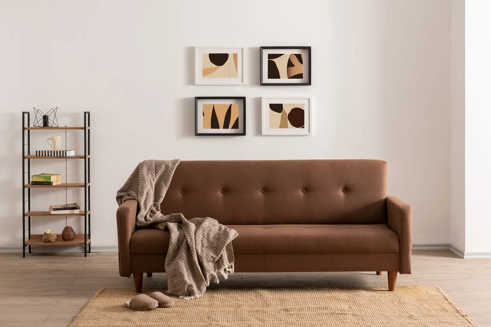 Atelier del Sofa Trosed na razvlačenje Hiko Braon