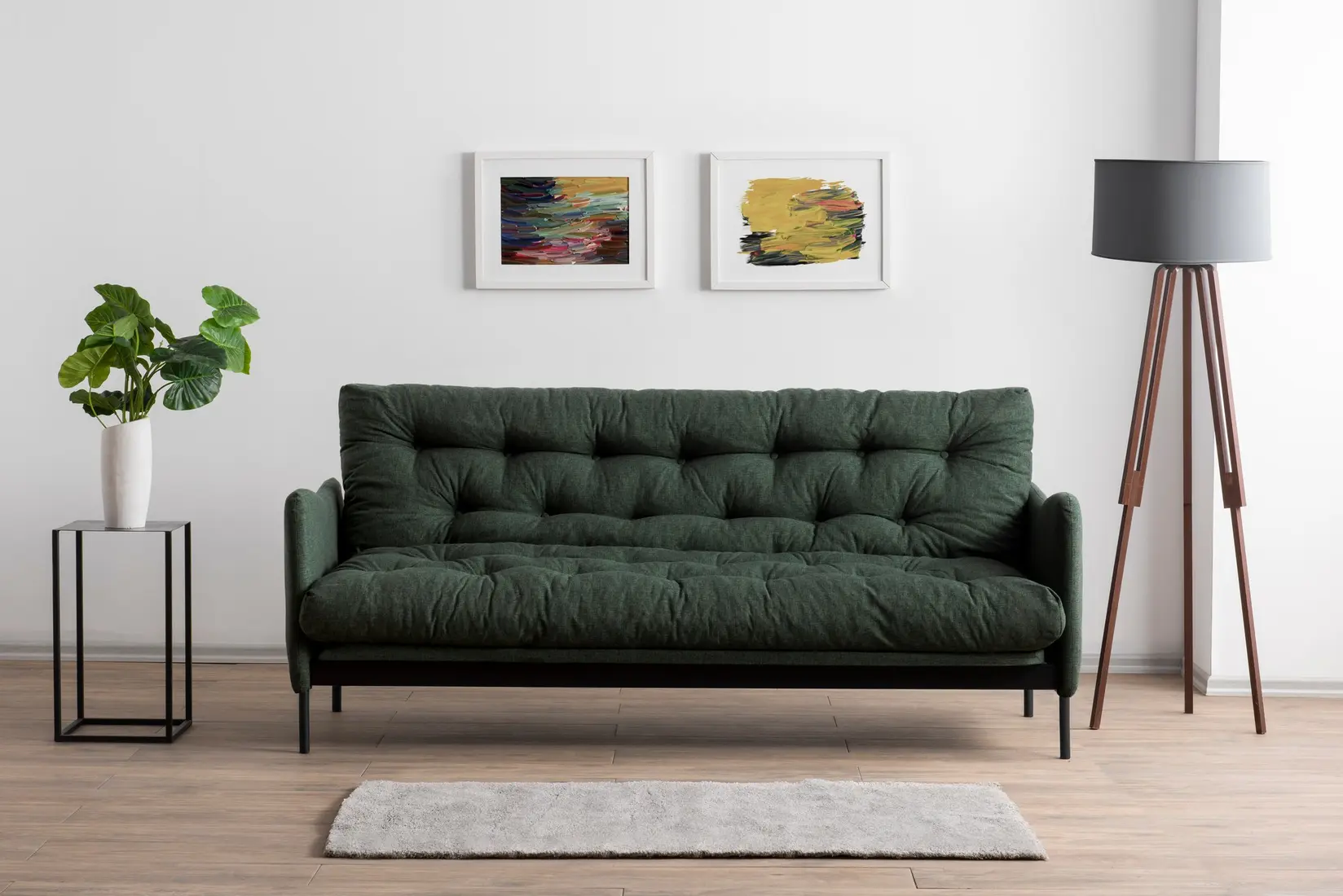 Atelier del Sofa Trosed na razvlačenje Renge 200x92x82cm Zeleni