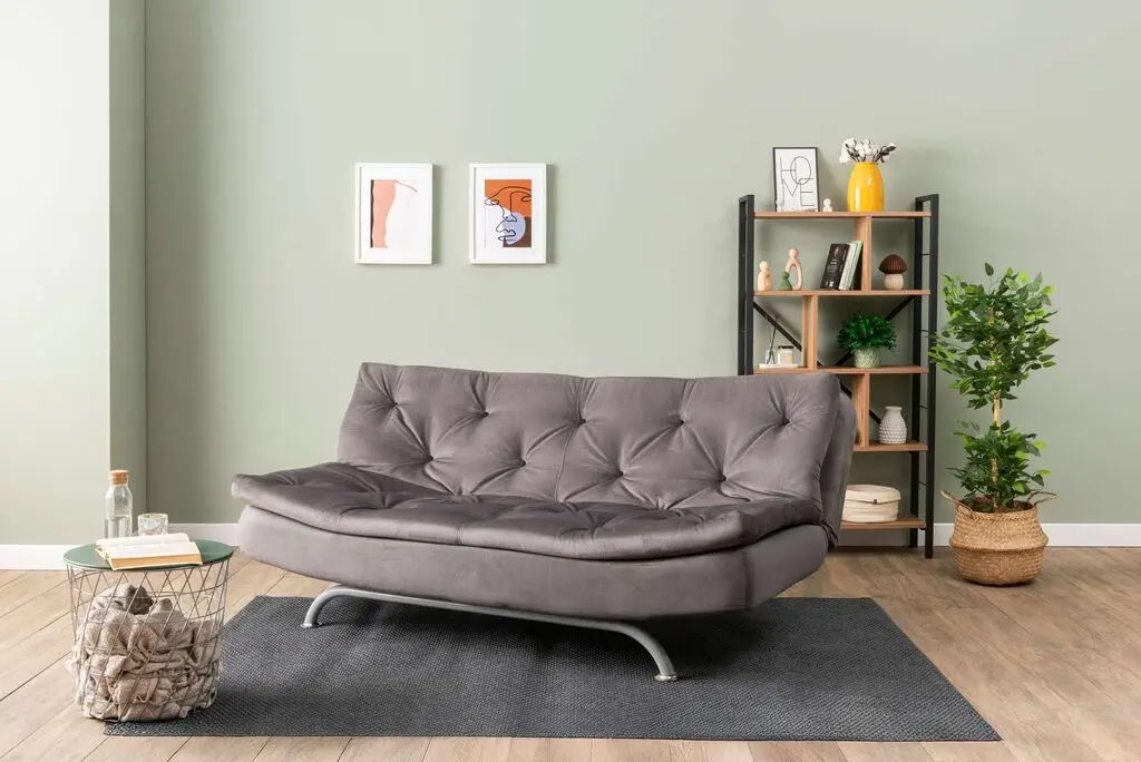 Atelier del Sofa Trosed na razvlačenje Rivo, 185x63x82cm, Tamnosivi