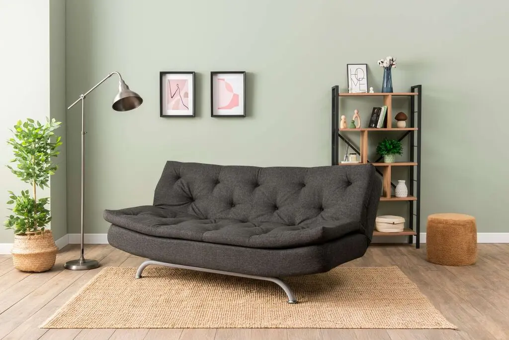 Atelier del Sofa Trosed na razvlačenje Rivo, 185x63x82cm, Antracit