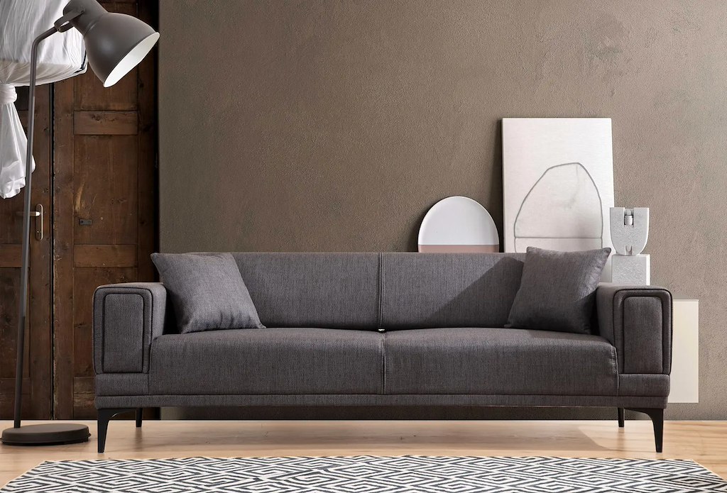Atelier del Sofa Trosed na razvlačenje Horizon 95x43x173cm Tamnosivi