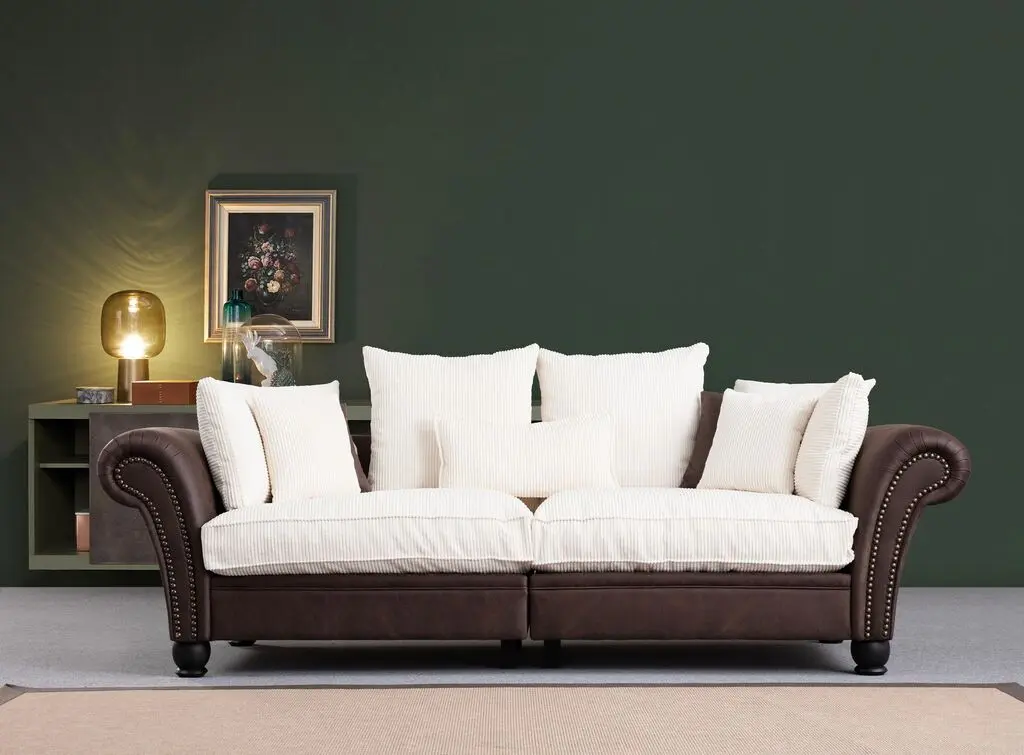 Atelier del Sofa Trosed Lawrence Lounge, 275x110x76 cm, Braon-beli