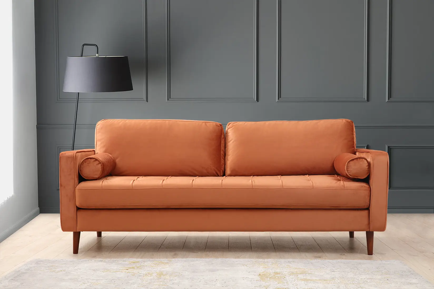 Atelier del Sofa Trosed Rome 90x70x215cm Narandžasti