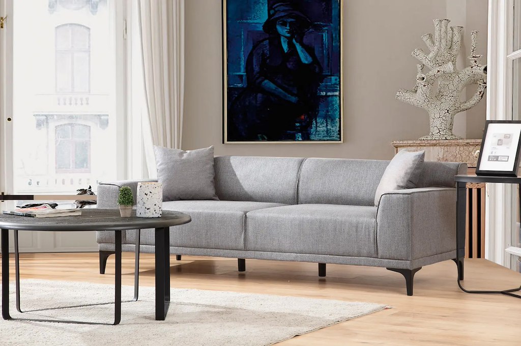 Atelier del Sofa Trosed Petra 3 212x86x69cm Svetlosivi