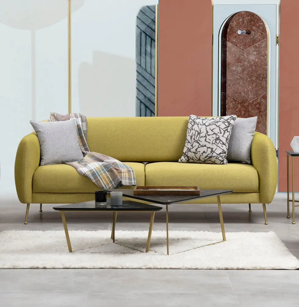 Atelier del Sofa Trosed na razvlačenje Sevilla 98x85x214cm Žuti