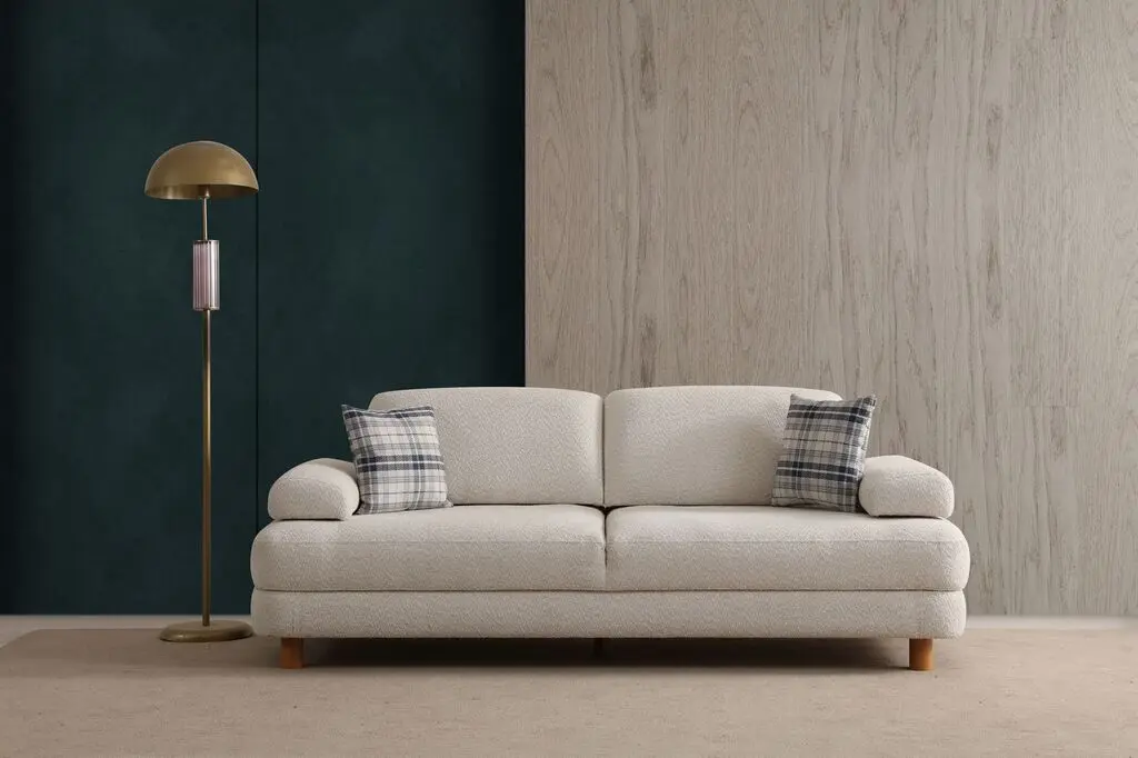 Atelier del Sofa Trosed na razvlačenje Nice, 225x75x100cm, Beli