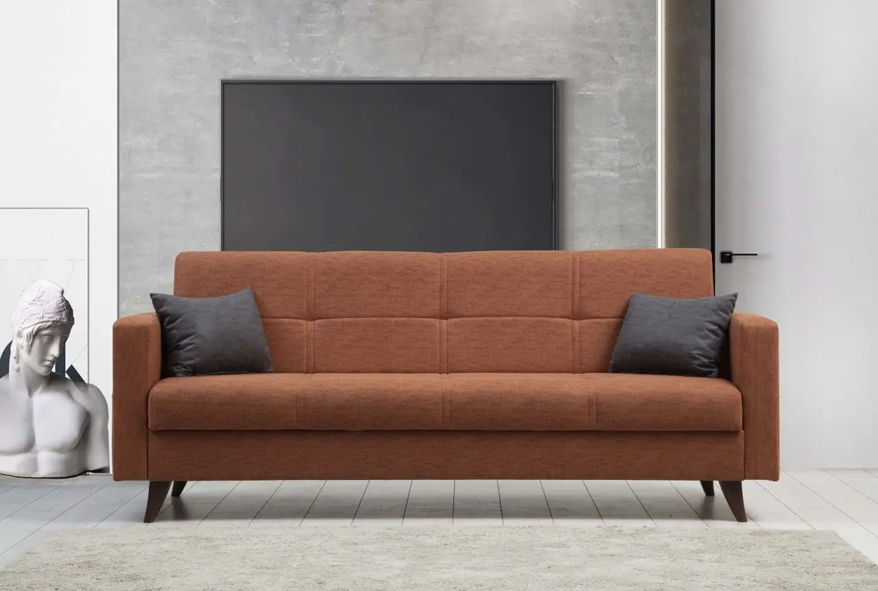 Atelier del Sofa Trosed na razvlačenje Polya 205x86x75cm Bronzani