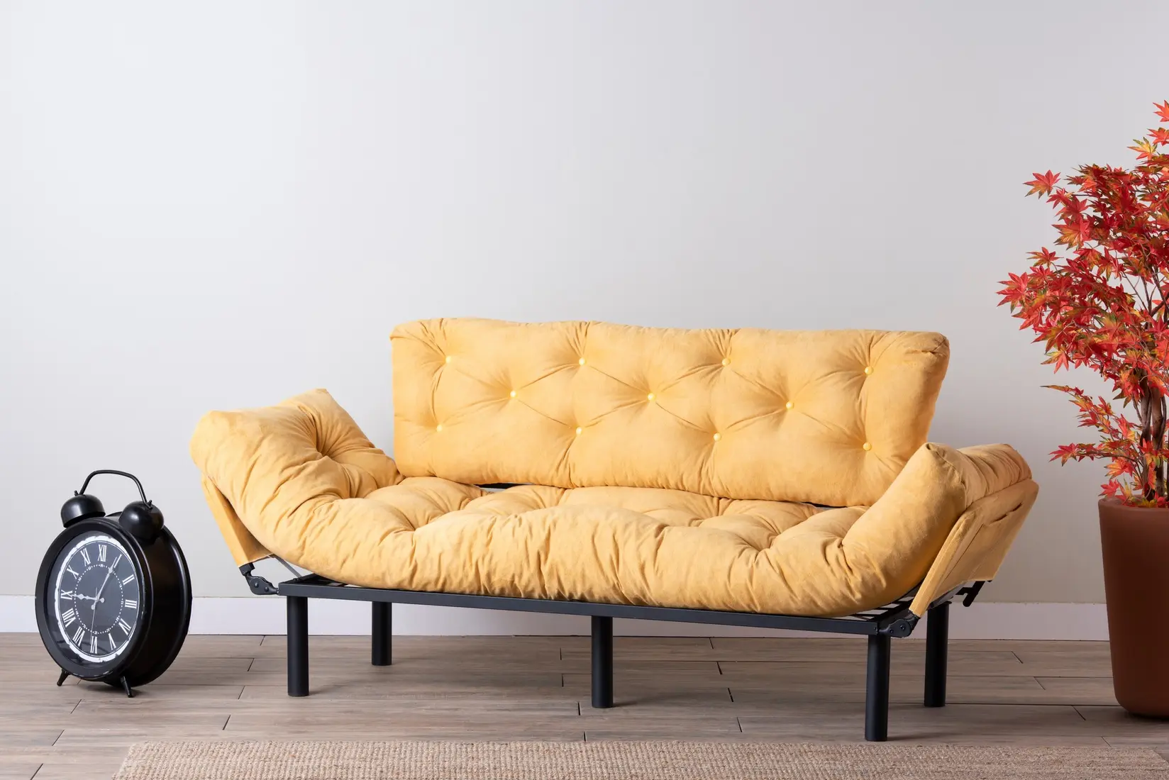 Atelier del Sofa Trosed na razvlačenje Nitta 185x85x70cm Kaki