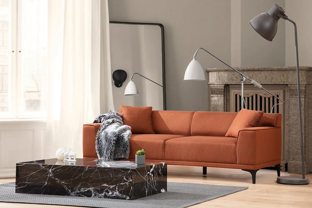Atelier del Sofa Trosed Petra 3 212x86x69cm Narandžasti