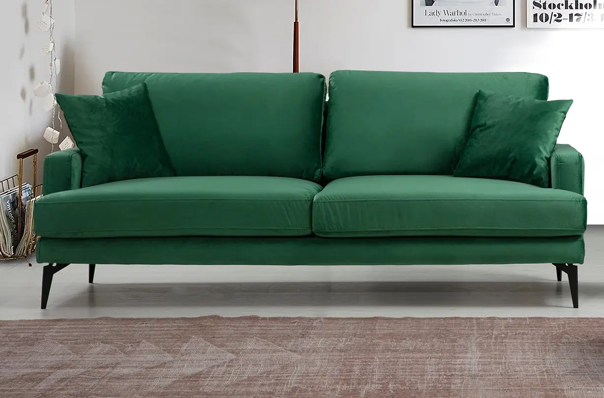 Atelier del Sofa Trosed Papira 90x88x205cm Zeleni