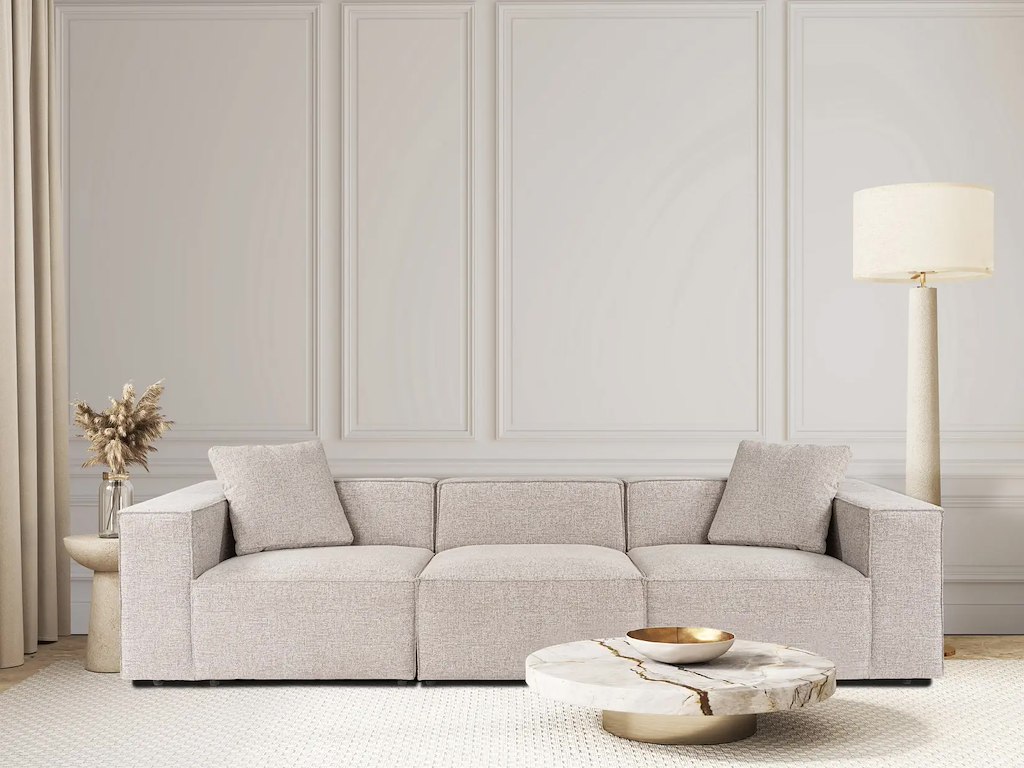 Atelier del Sofa Trosed Lora 108x65x303cm Sivi