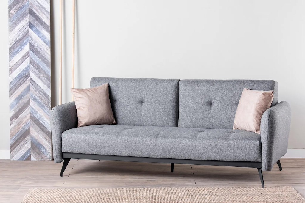 Atelier del Sofa Trosed na razvlačenje Ron 190x125cm Sivi