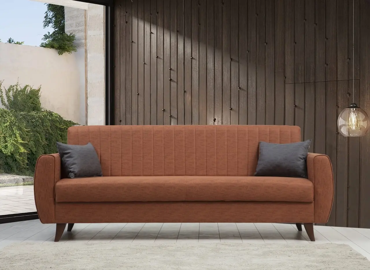 Atelier del Sofa Trosed na razvlačenje Alkon 214x86x77cm Bronzani