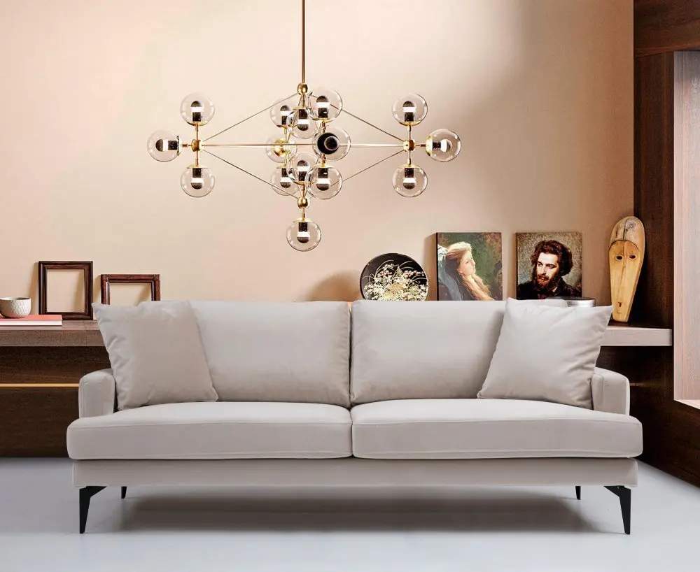Atelier del Sofa Papira Sofa, 3 Sedišta, Bež