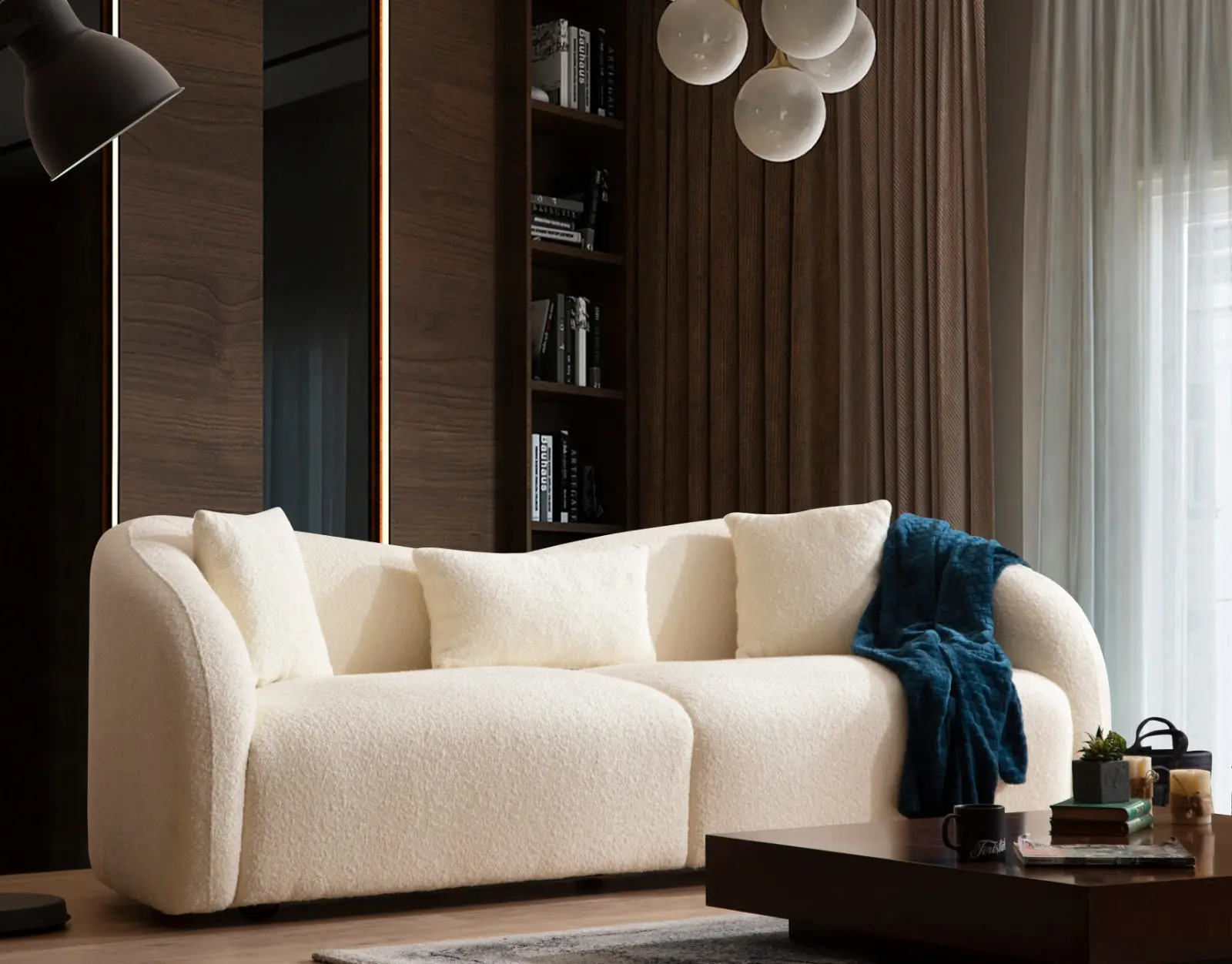 Atelier del Sofa Trosed Venedik 236x76x91cm Krem