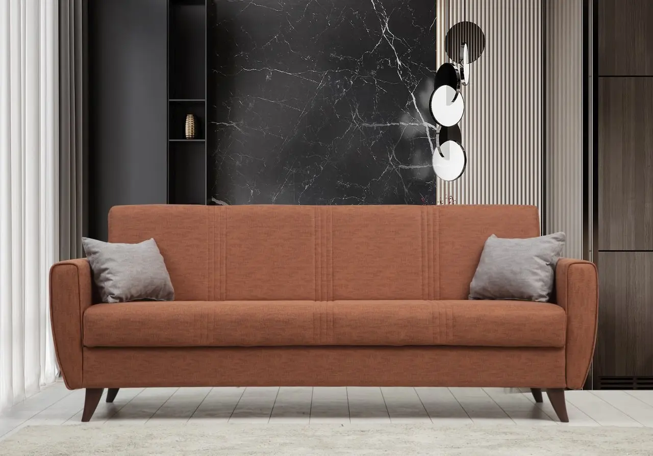 Atelier del Sofa Trosed na razvlačenje Zaden 207x86x77cm Bronzani