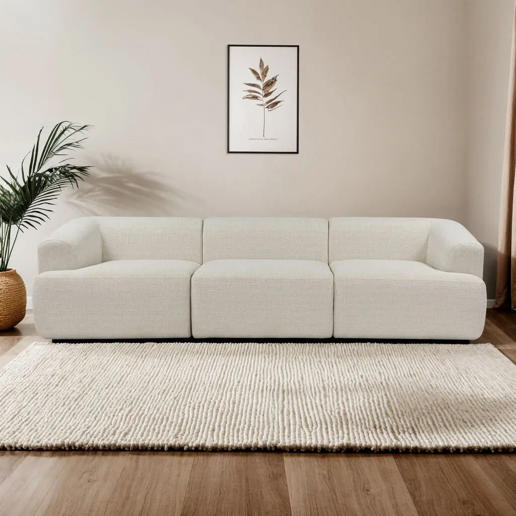 Atelier del Sofa Trosed Sofia 3, 277x72x103 cm, Beli
