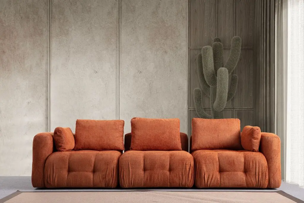 Atelier del Sofa Trosed Amaris, 290x100x65 cm, Narandžasti