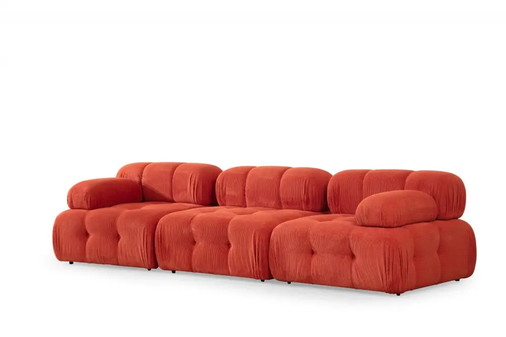 Atelier del Sofa L1 O1 1R Doblo Sofa, 3 Sedišta, Crvena
