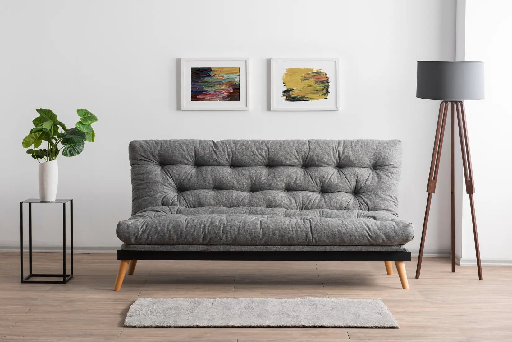 Atelier del Sofa Trosed na razvlačenje Saki 185x120cm Svetlosivi