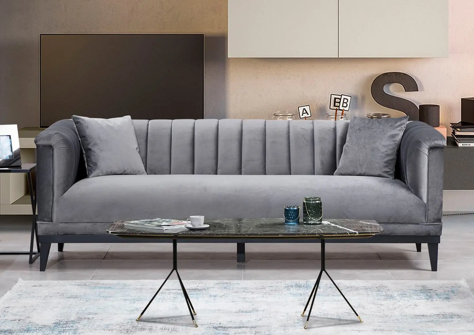 Atelier del Sofa Trosed Trendy Tamnosivi