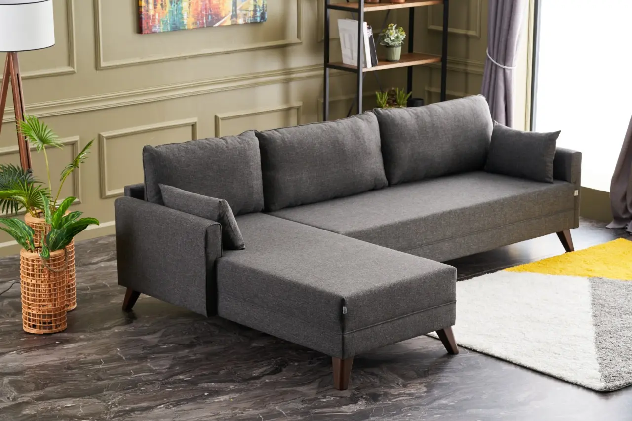 Atelier del Sofa Ugaona garnitura 275x85x81cm Antracit