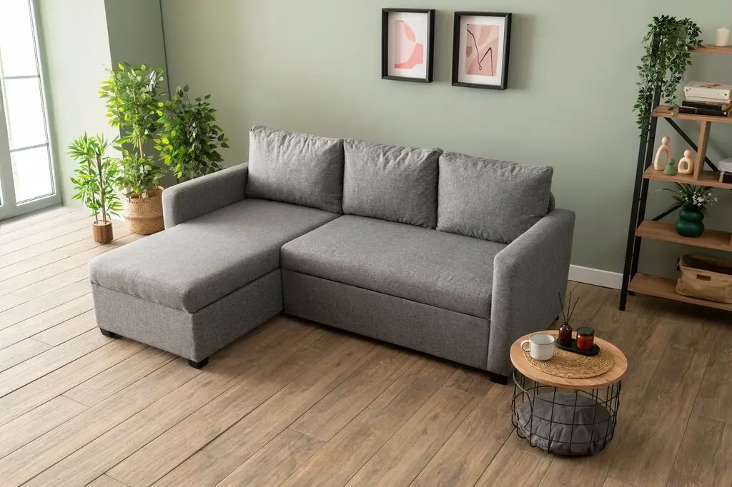 Atelier del Sofa Ugaona granitura Kado, Svetlosiva