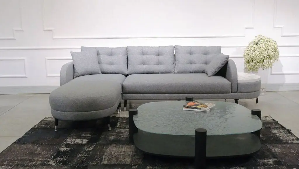 Atelier del Sofa Ugaona garnitura Milano, 290 cm, Siva