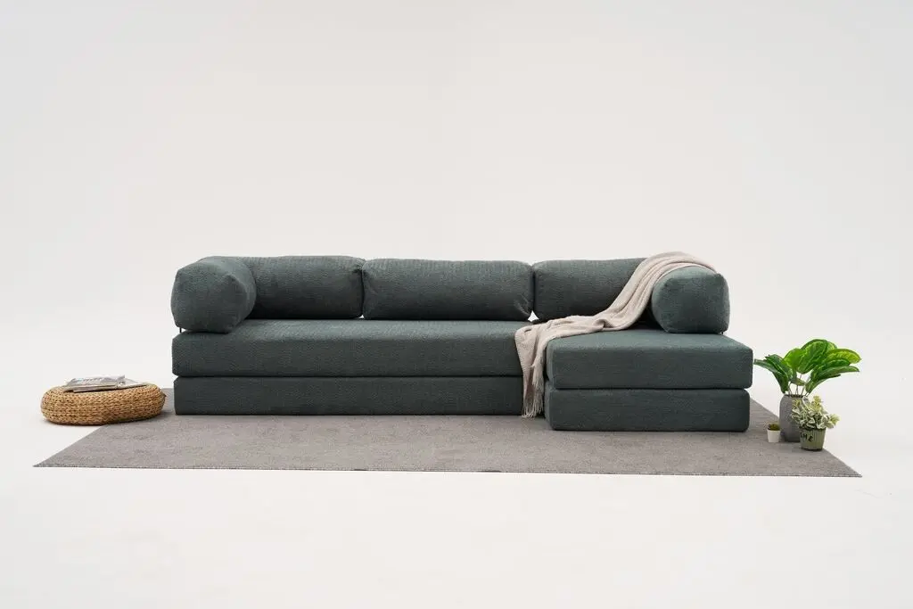 Atelier del Sofa Ugaona garnitura Comfort, 290 cm, Zelena