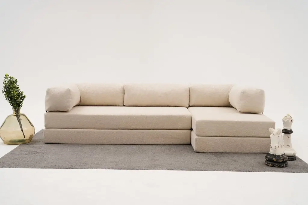 Atelier del Sofa Ugaona garnitura Comfort, 290 cm, Krem