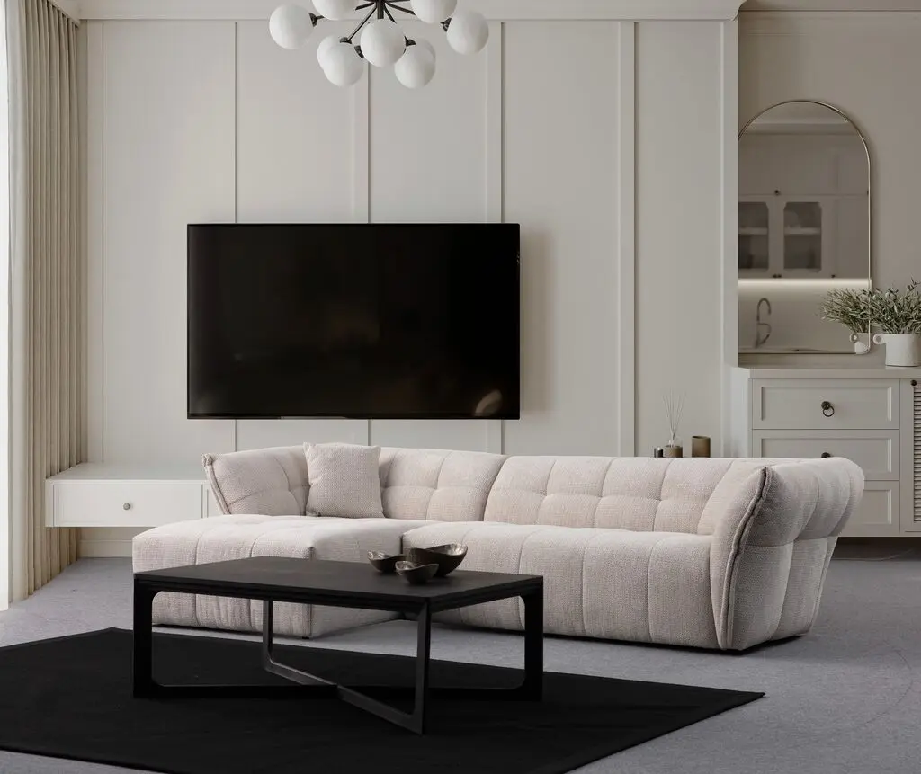 Atelier del Sofa Ugaona garnitura Boxer, 290x165 cm, Bela