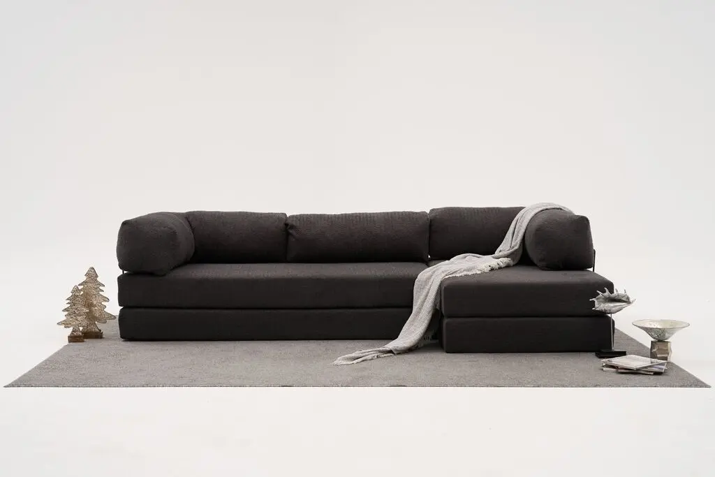 Atelier del Sofa Ugaona garnitura Comfort, 290x95x75 cm, Antracit