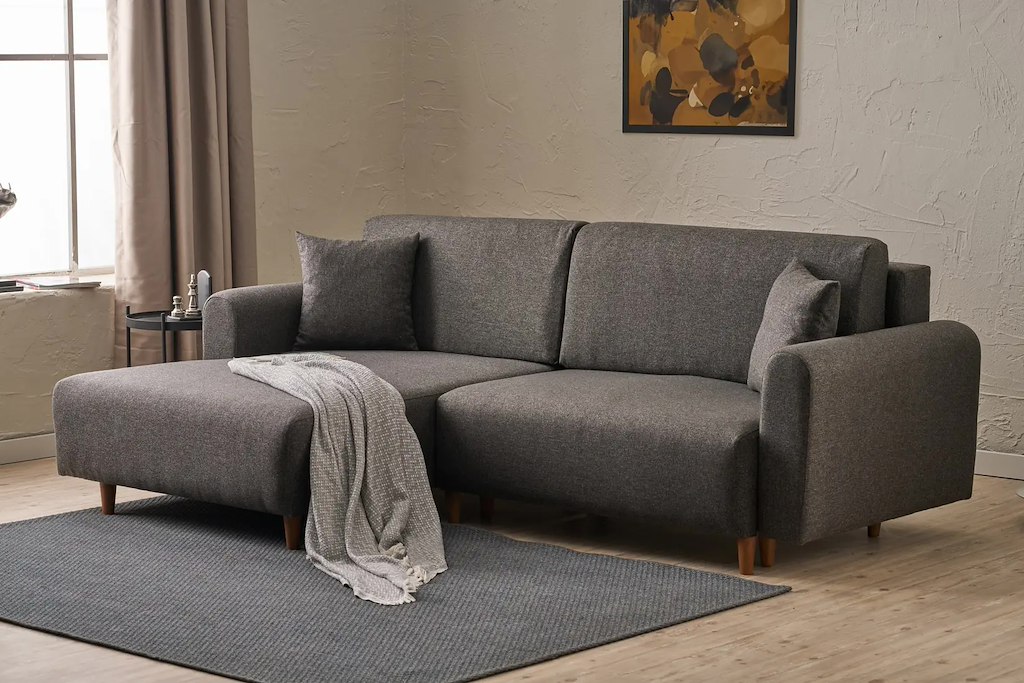 Atelier del Sofa Ugaona garnitura Mane 246x85x160cm Antracit