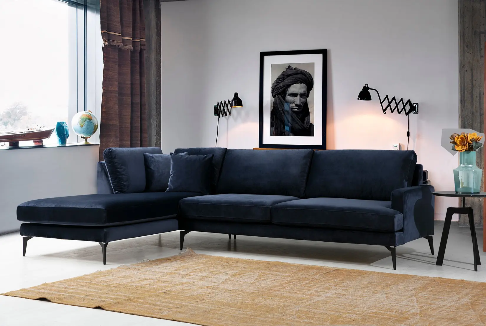 Atelier del Sofa Ugaona garnitura 90x88x283cm Teget