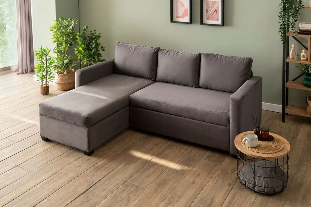 Atelier del Sofa Ugaona granitura Kado, Siva