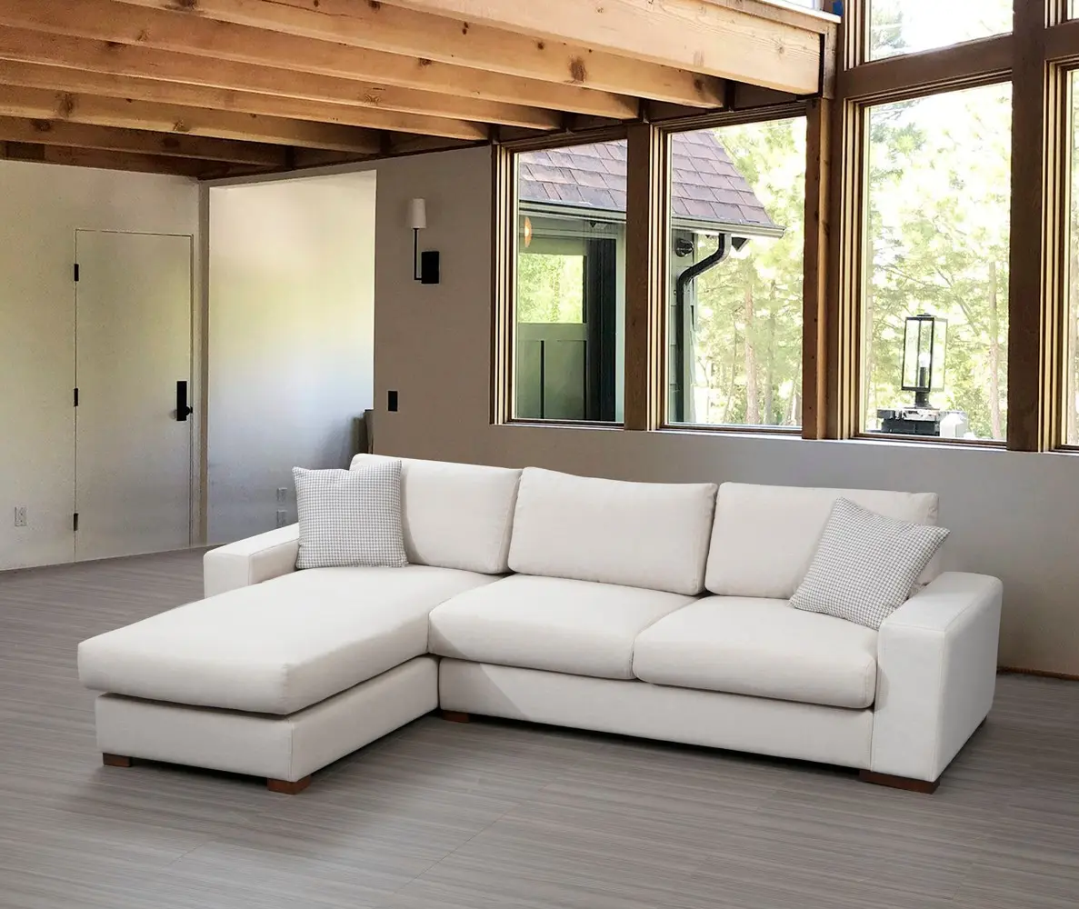 Atelier del Sofa Ugaona garnitura Loop 17 95x85x270cm, Bela