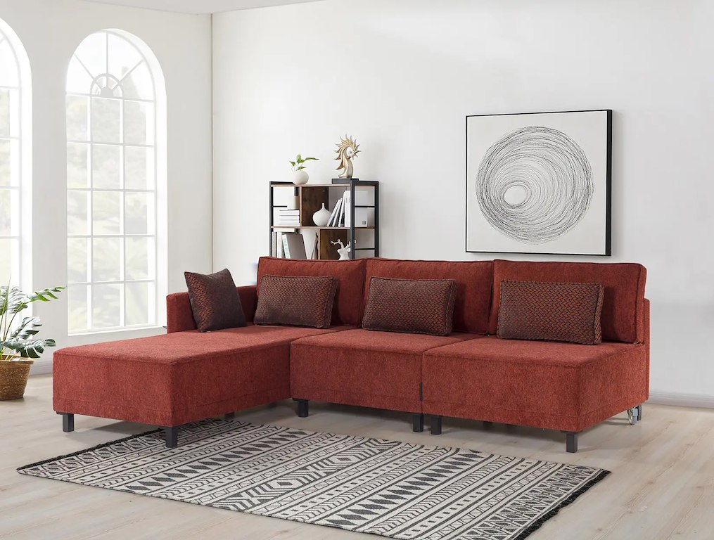 Atelier del Sofa Ugaona garnitura Matris 285x90x192cm Bordo