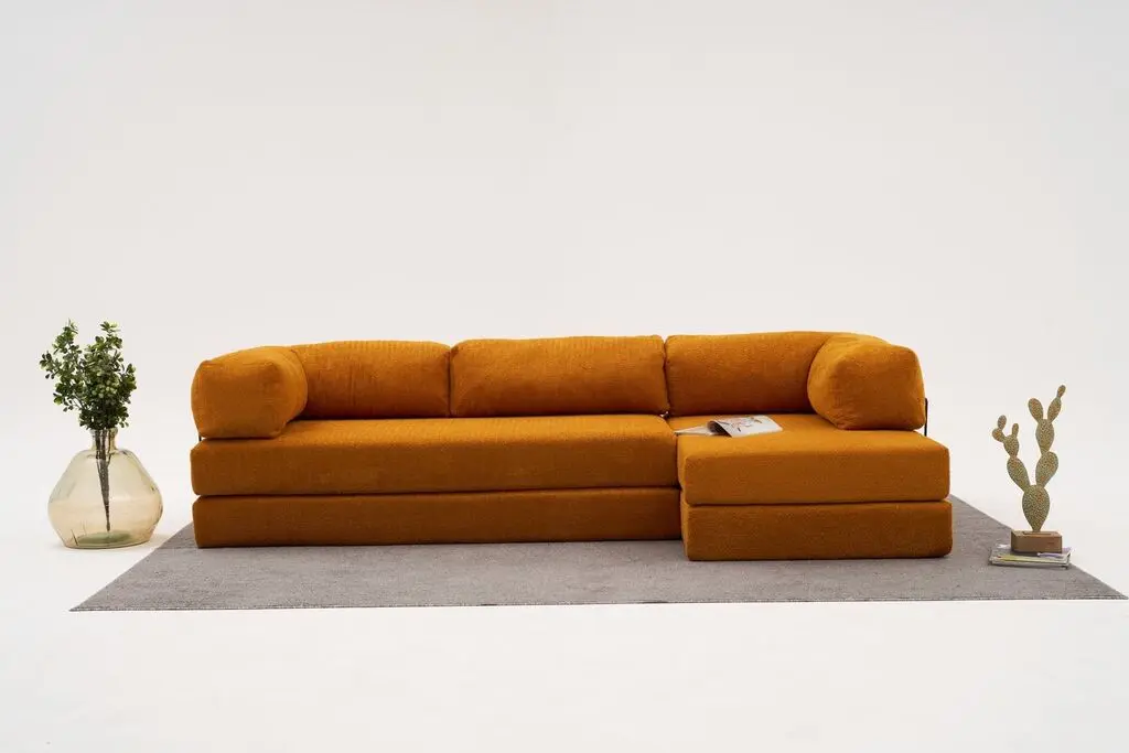 Atelier del Sofa Ugaona garnitura Comfort, 290 cm, Narandžasta