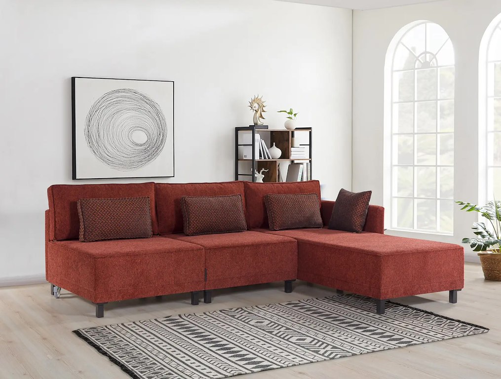 Atelier del Sofa Ugaona garnitura Matris 285x90x192cm Bordo