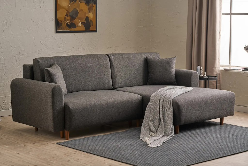 Atelier del Sofa Ugaona garnitura Mane 246x85x160cm Antracit