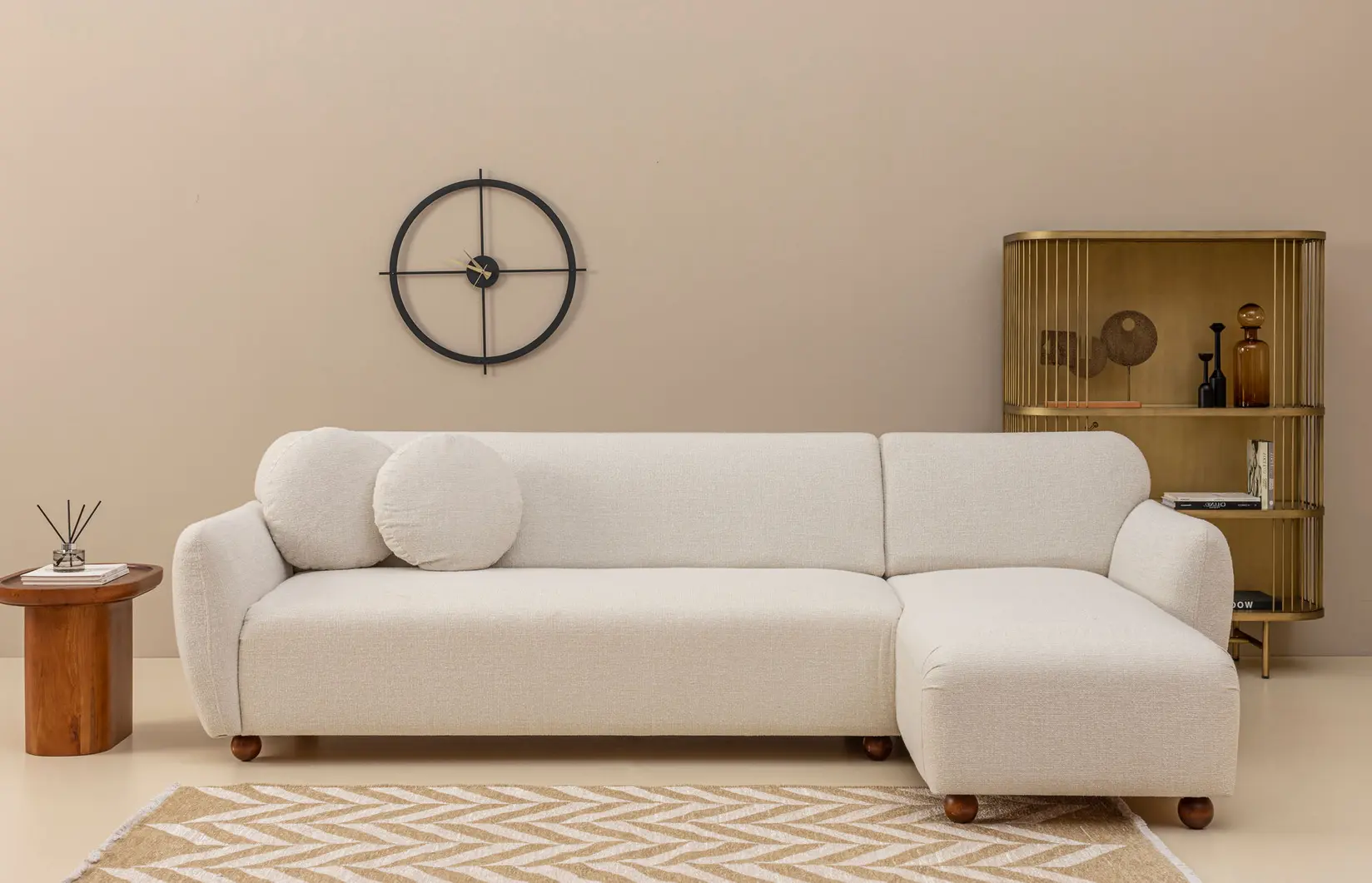 Atelier del Sofa Ugaona garnitura Eddy 162x273cm, Bela