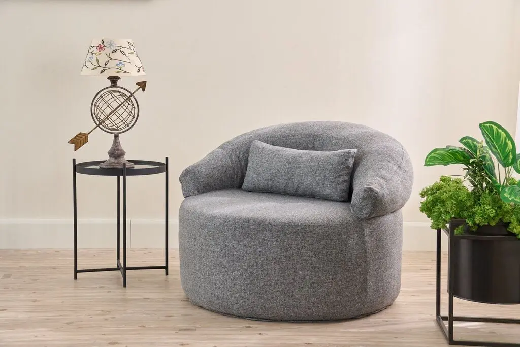 Atelier del Sofa Fotelja Pitta, 100x70x80cm, Siva