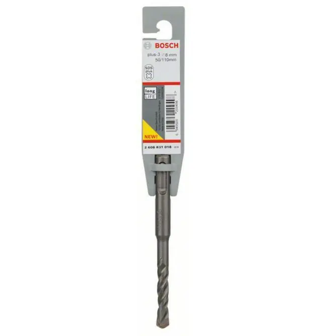 BOSCH Hamer burgija SDS plus-3 2608831018 8 x 50 x 110 mm siva