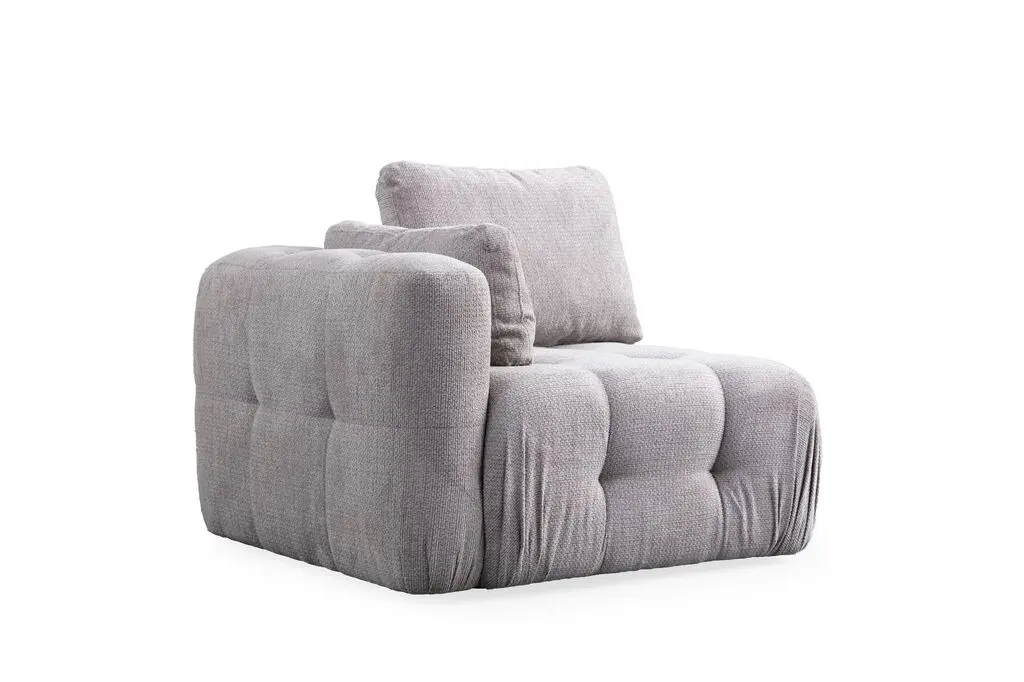 Atelier del Sofa Fotelja Amaris L1, 100 x 100 x 65 cm, Svetlosiva