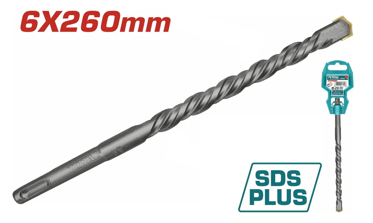 Total SDS plus burgija TAC310604C, 6 x 260mm, Krstasti vrh