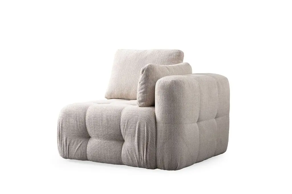 Atelier del Sofa Fotelja Amaris 1R, 100 x 100 x 65 cm, Krem
